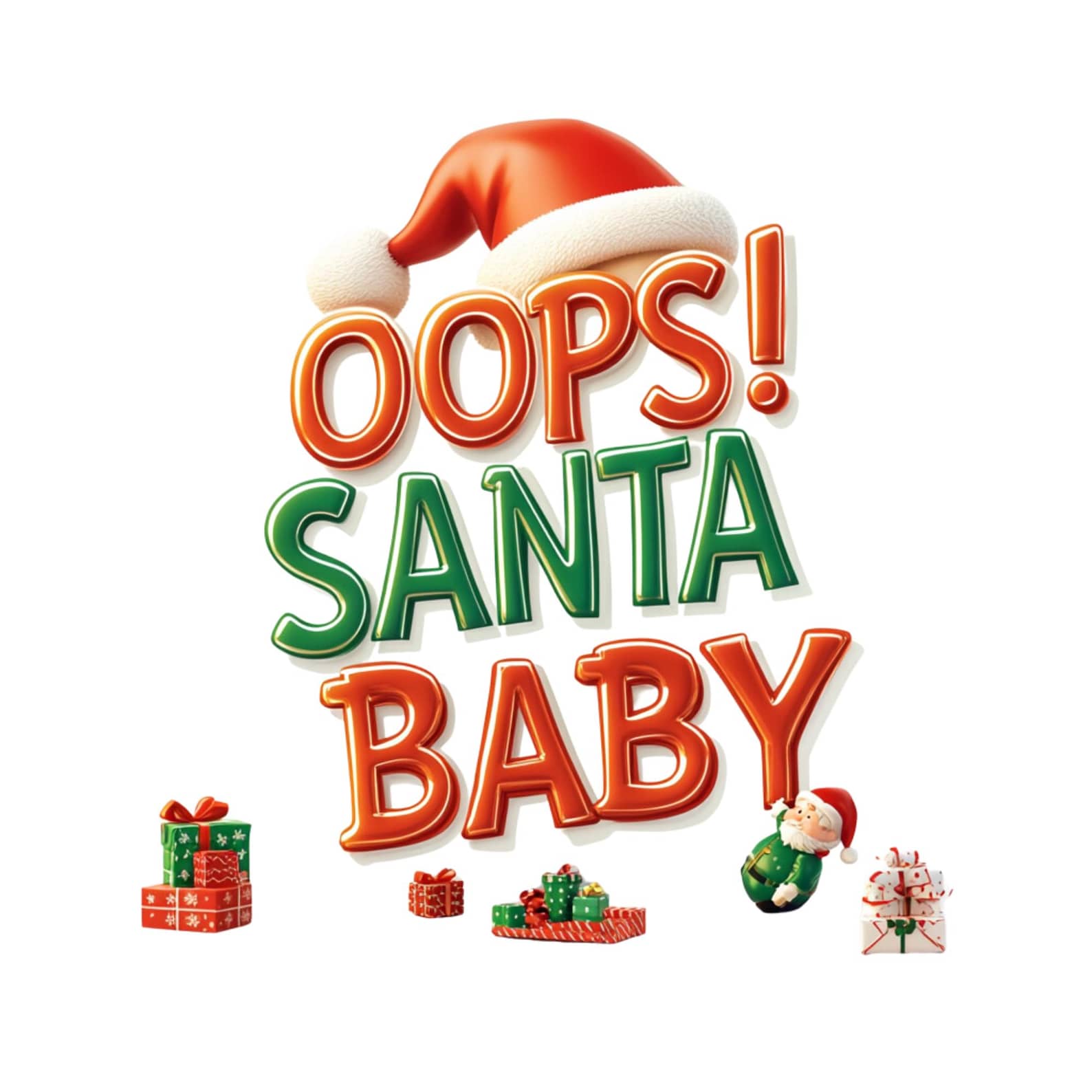 Santa Baby Christmas Clipart: Holiday PNG Designs (commercial Use) - Etsy