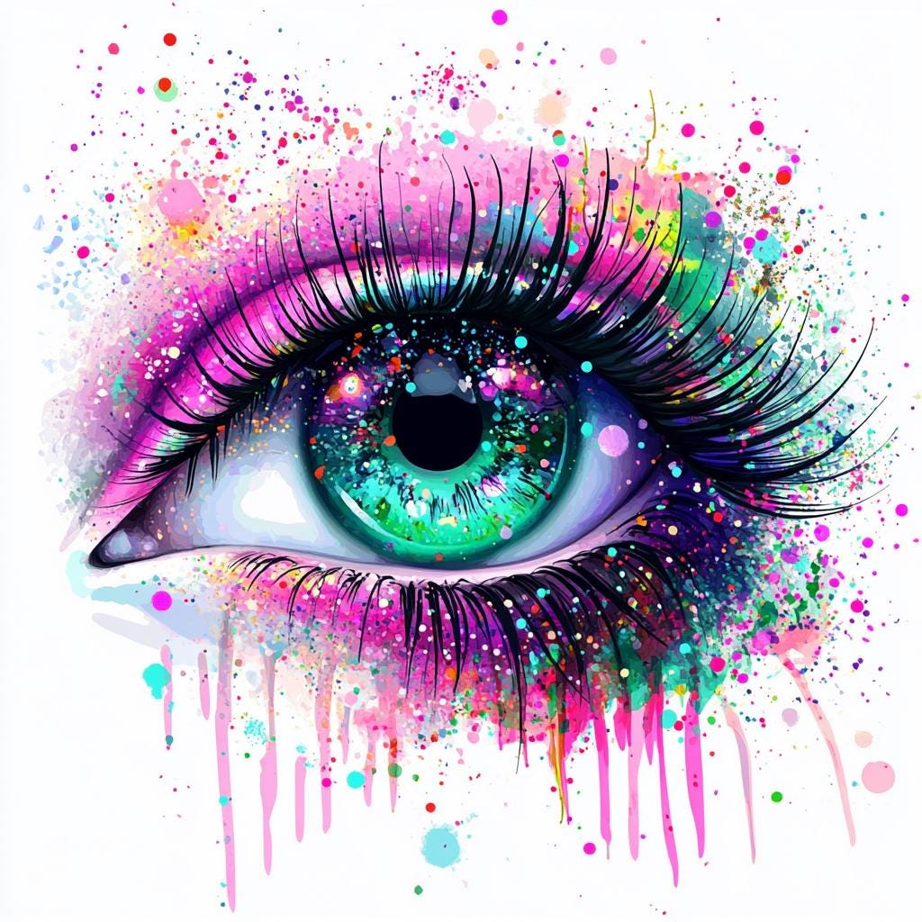 Watercolor Eyes Clipart: Expressive Eye Illustrations (PNG, JPG Digital ...