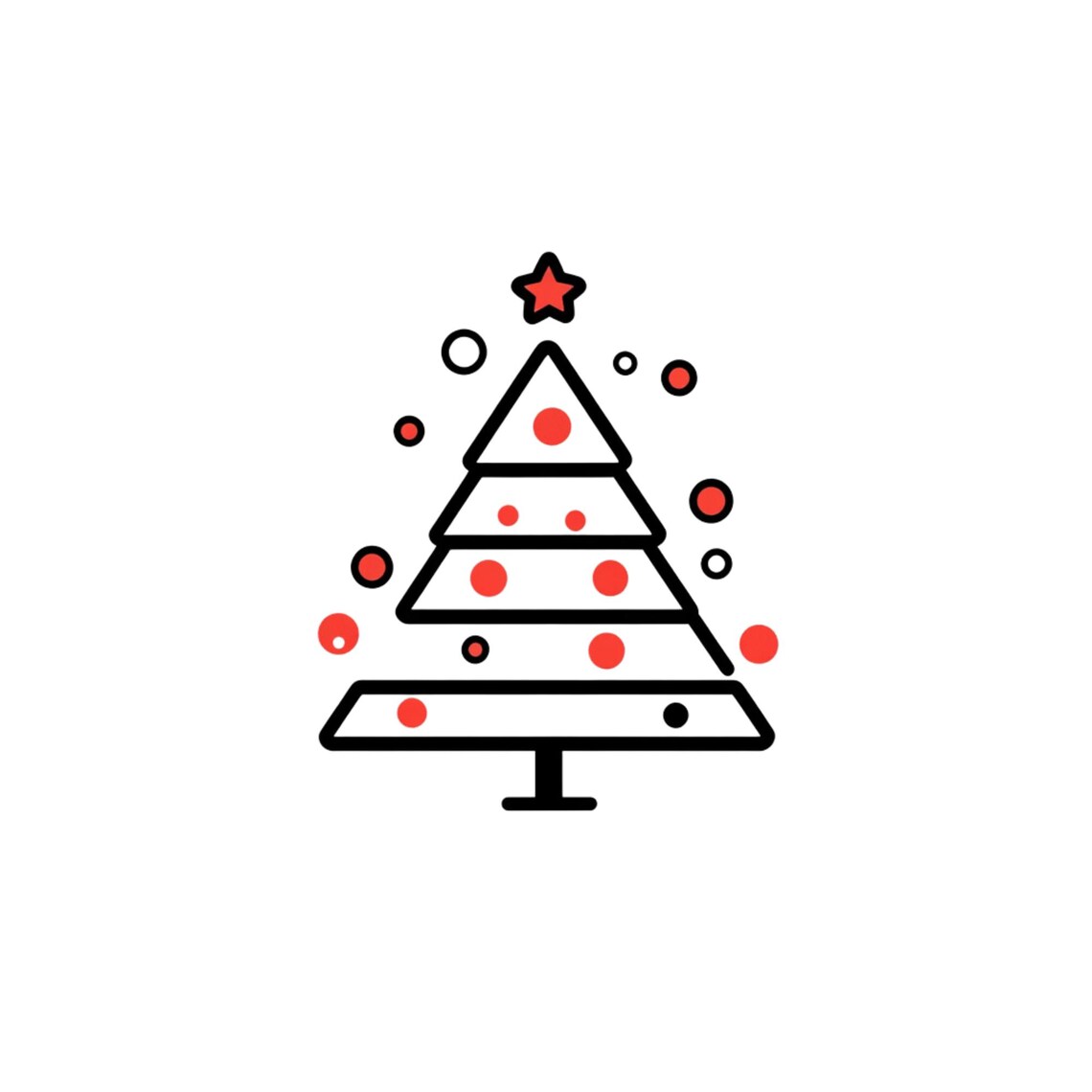 Christmas Tree Clipart: Winter Holiday PNG, JPG (digital Download) - Etsy