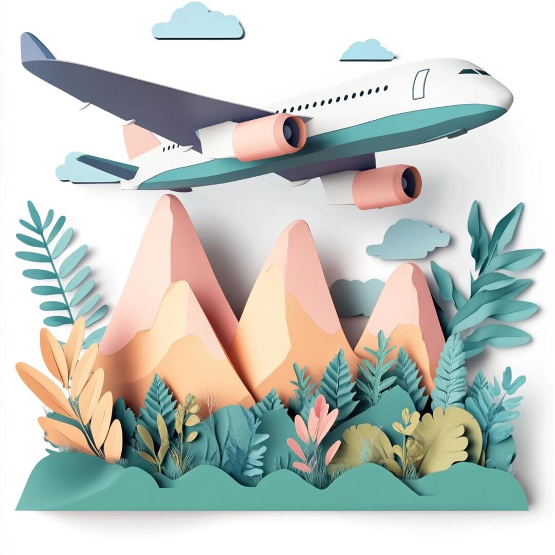 8 Airplane Clipart, Helicopter Clipart, Png,jpj, Watercolor Aircraft ...