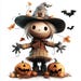 8 Halloween Cute Collection Clipart, PNG,JPJ Halloween Clipart, Cute ...
