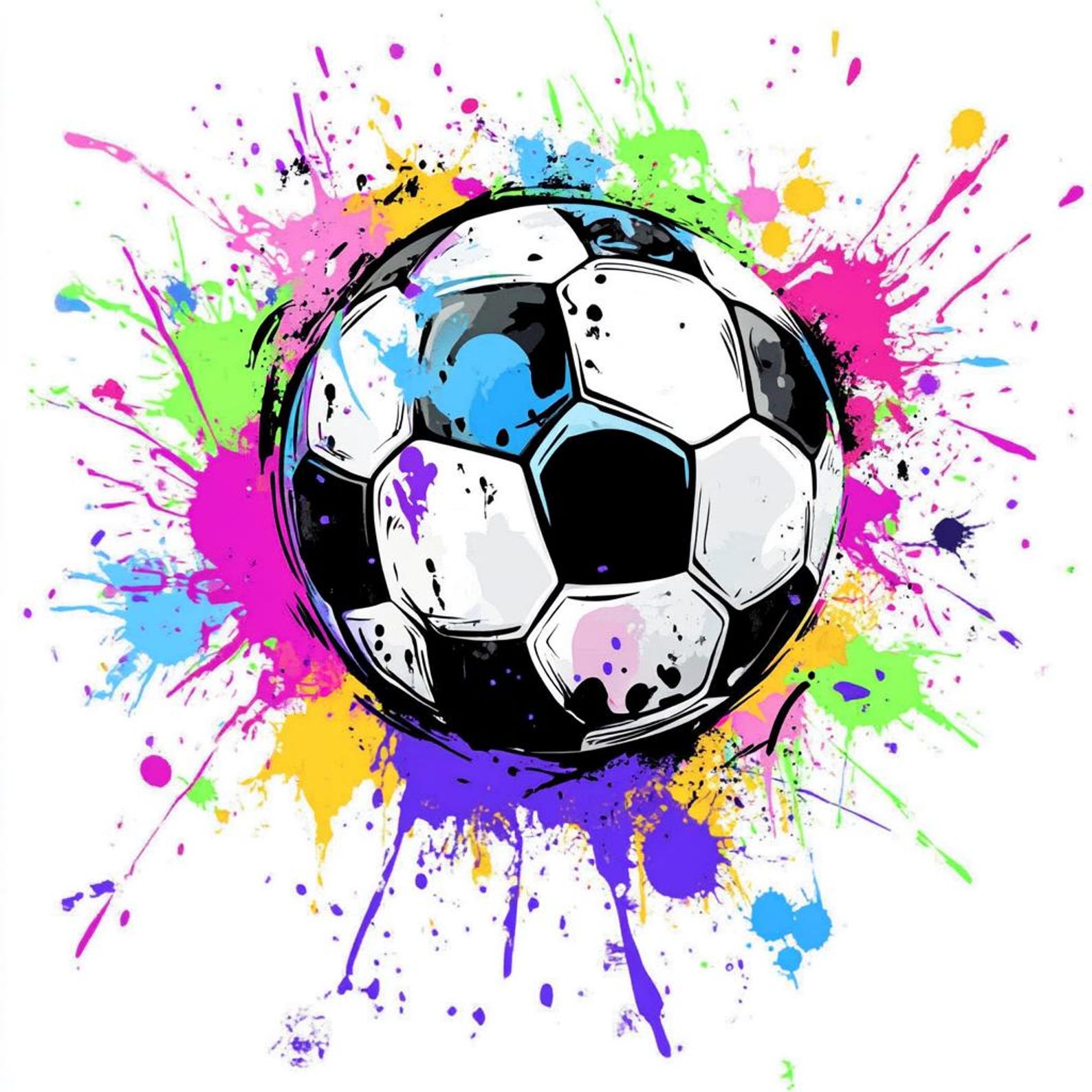 7 Watercolor Football Clipart, PNG, JPJ, Soccer Clipart, Clipart Bundle ...