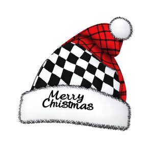 Merry Christmas Font Clipart: Santa Hat Design (digital Download) - Etsy