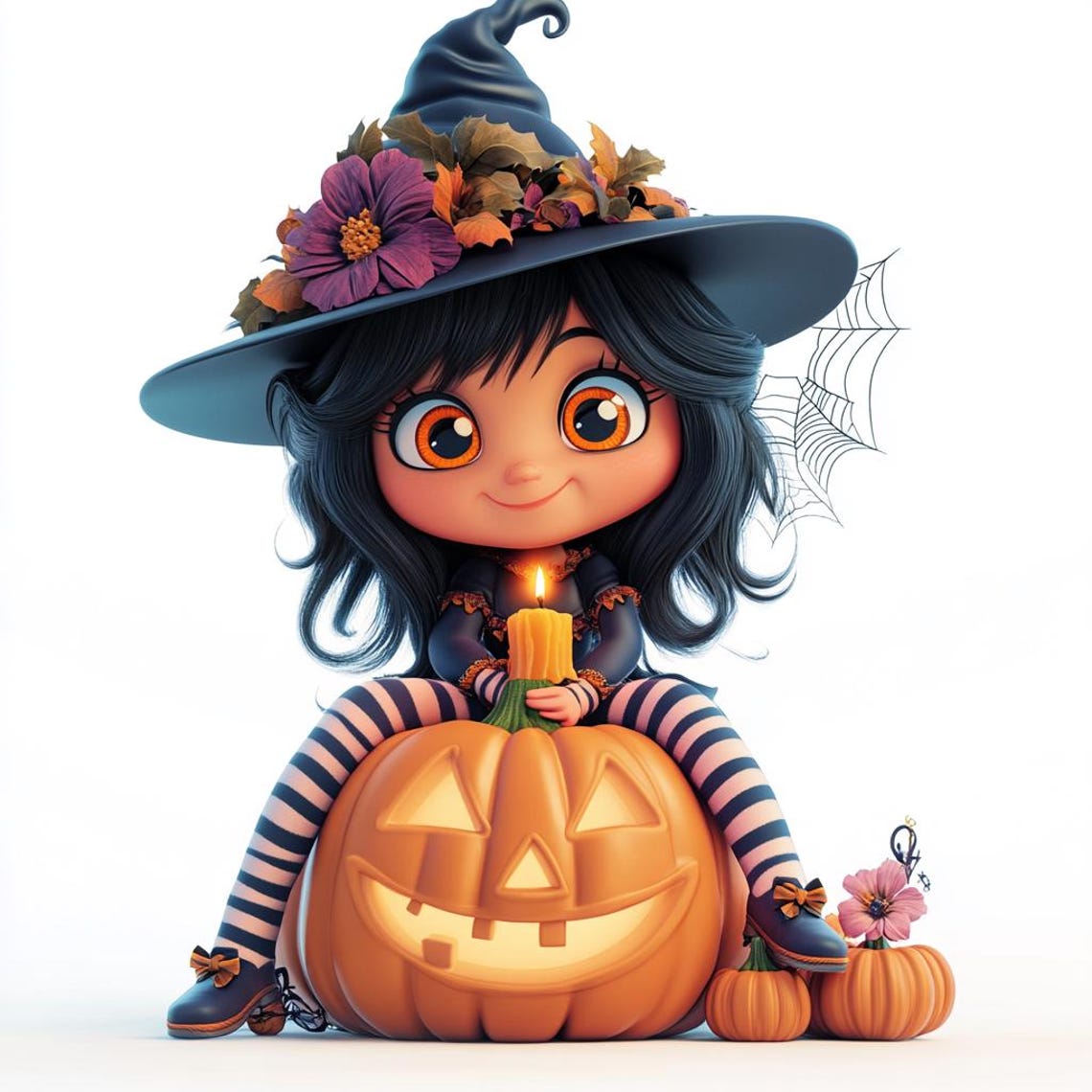 8 Ghost Girl Clipart Bundle, Cute Halloween Ghost Girl Illustrations ...