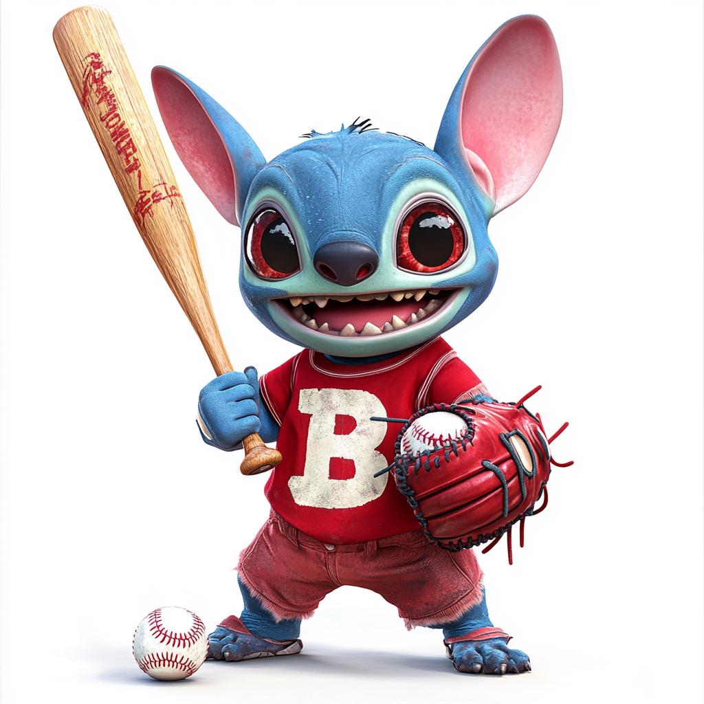 Stitch Baseball Clipart: Watercolor PNG, JPG (digital File) - Etsy