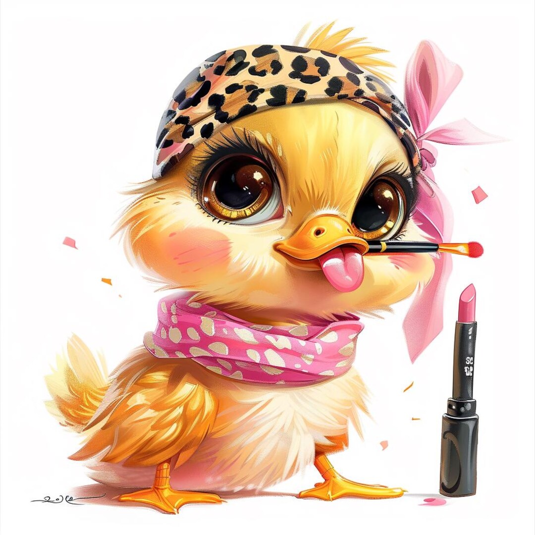 9 Cute Funny Duck Watercolor Clipart Cute Duck Clipart Duck Bundle ...