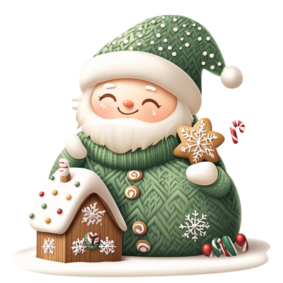 Christmas Gnome Clipart: Festive Holiday Graphics (PNG, JPG) - Etsy