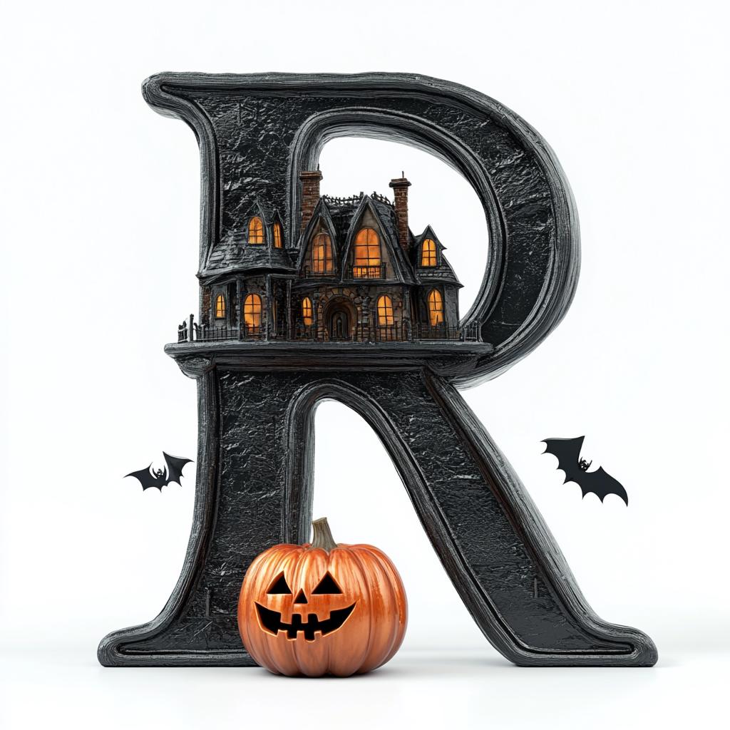 Halloween Alphabet Clipart: Pumpkin Letters, Halloween Decor (PNG ...