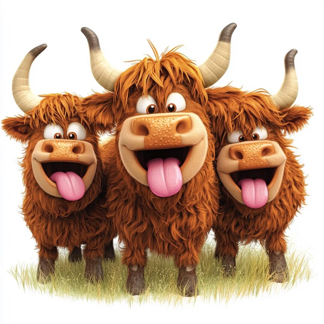 Funny Highland Cow Clipart: Scottish Humor Designs (digital File) - Etsy