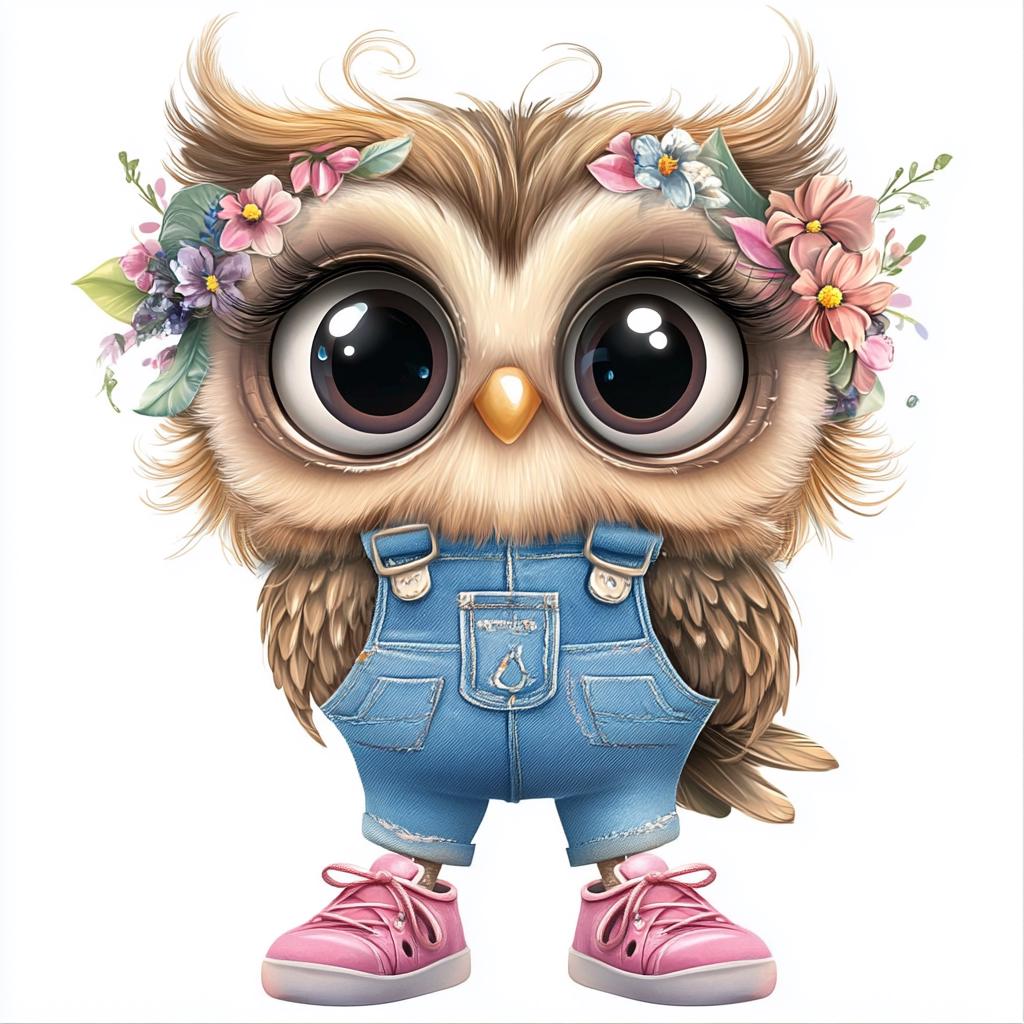 6 Owl Clipart, Cute Owl Clipart, Bird Clipart, Forest Birds, PNG,JPJ ...