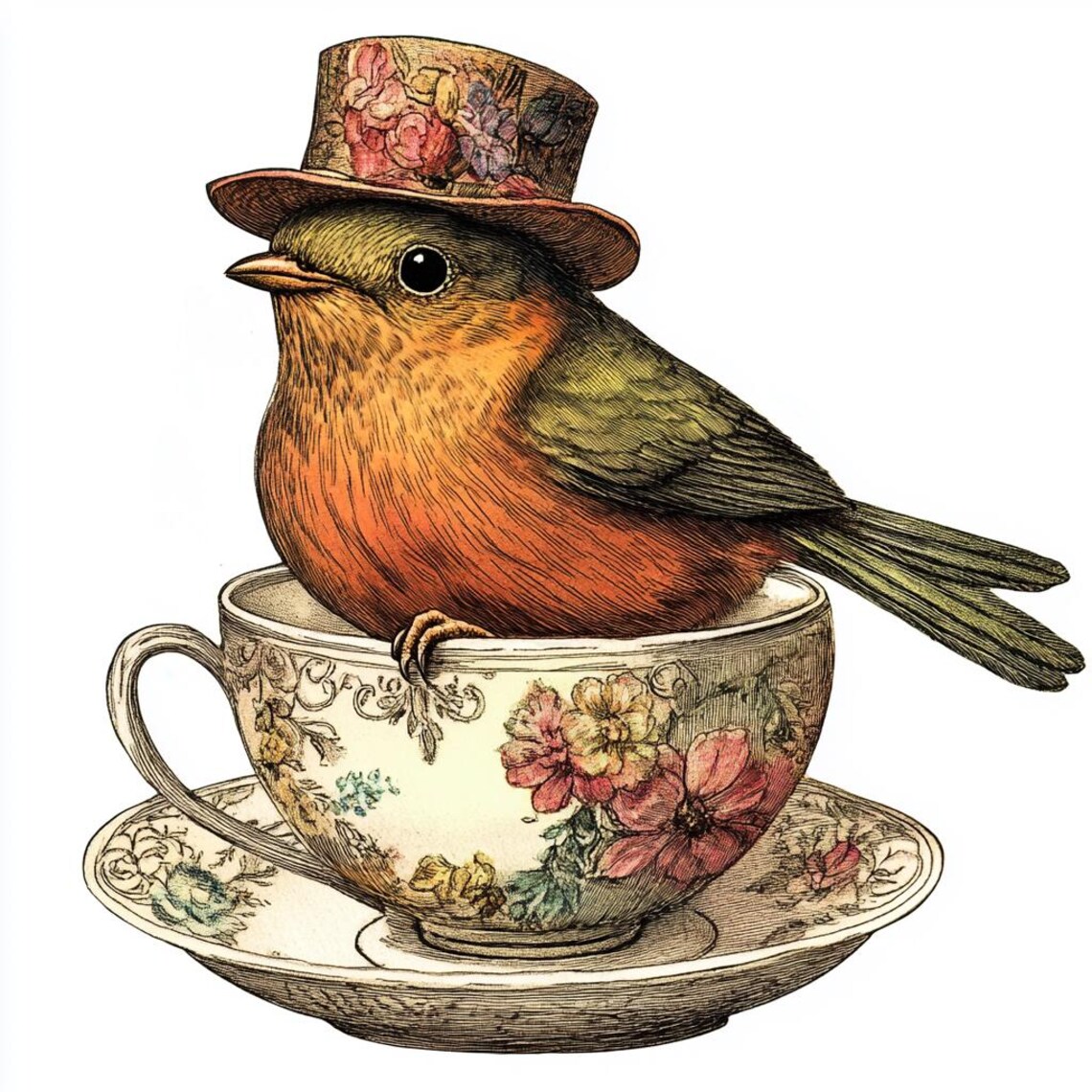 9 Animals in Mugs Illustrations Clipart Bundle Commercial Use Cute ...