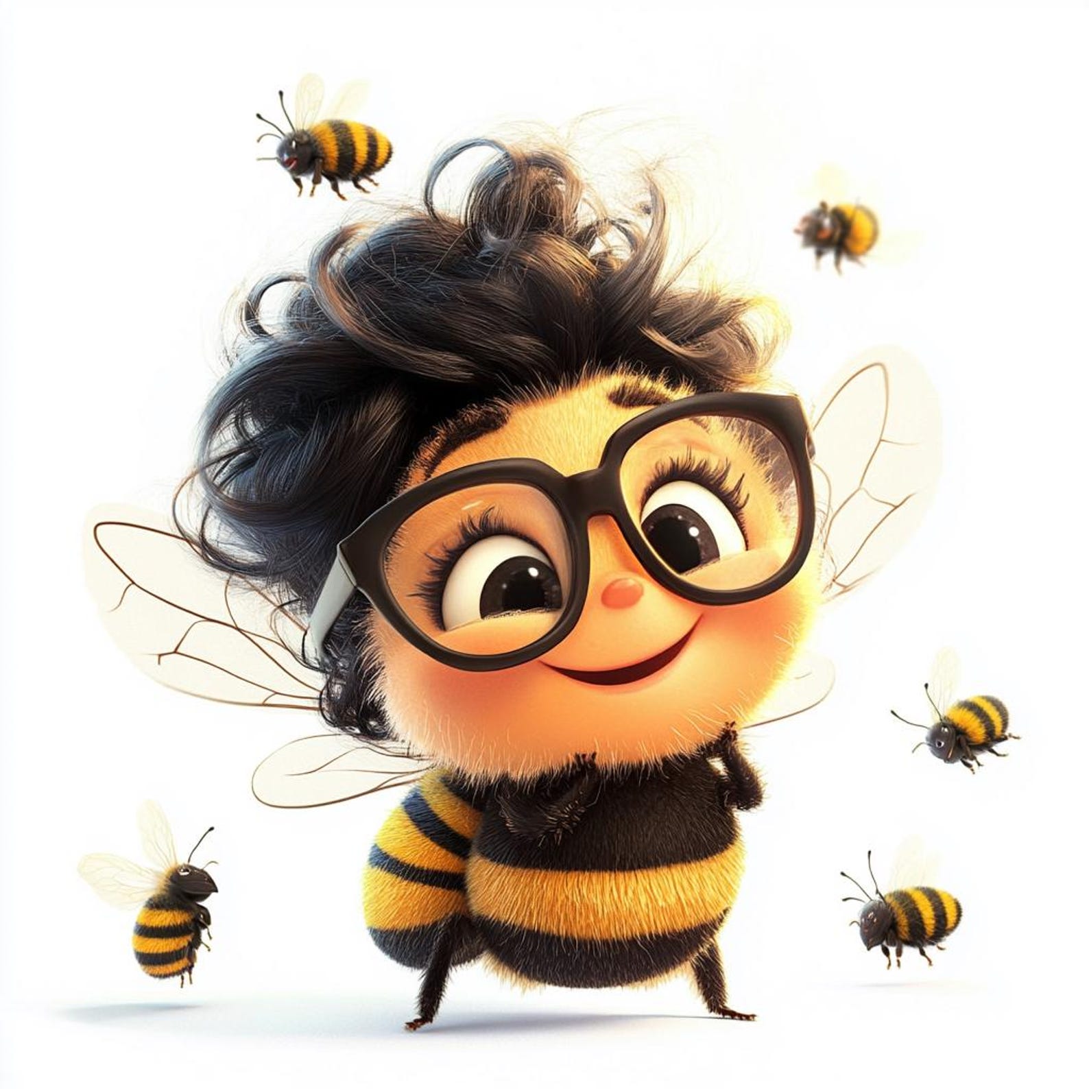 7 Baby Bees Clipart Bundle, Cute Bees Clipart Bundle,cute Bees Png,jpj ...