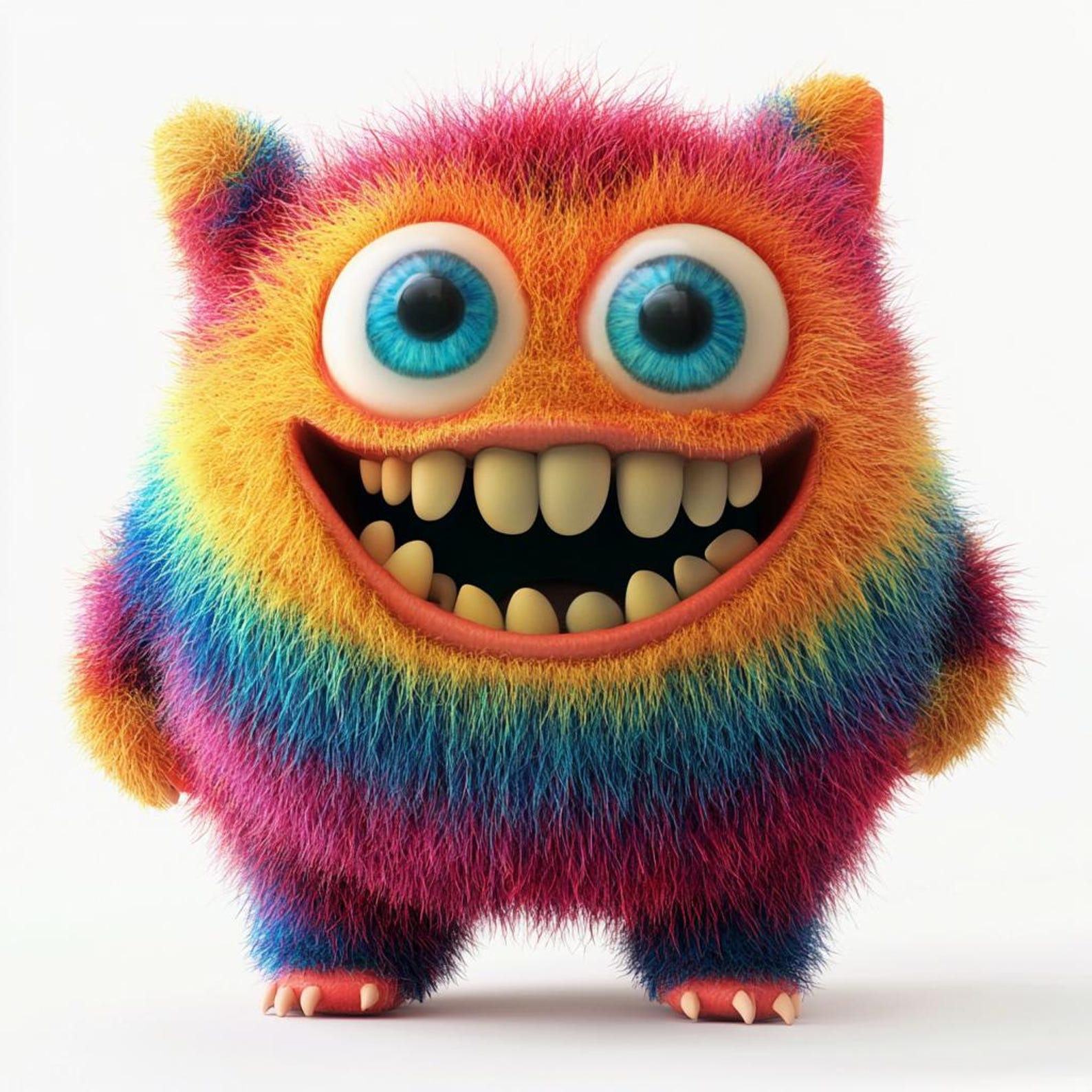 Colorful Watercolor Yeti Clipart: Winter Holiday Designs (instant ...