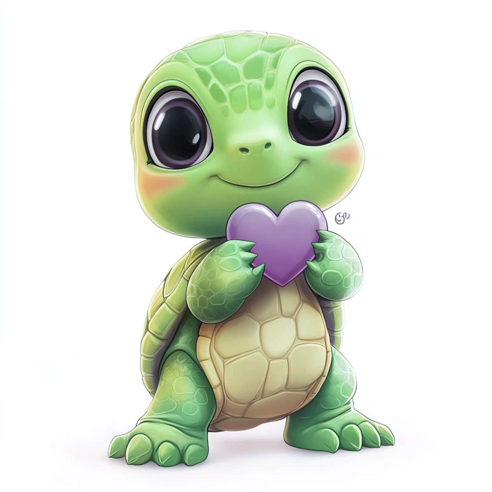 8 Watercolor Turtle Clipart, Sea Turtle Sublimation, Cute Baby Turtle ...