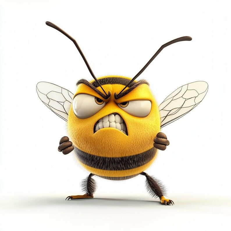 10 Watercolor Cute Honey Bee Clipart | Nursery Wall Art | Baby Shower ...