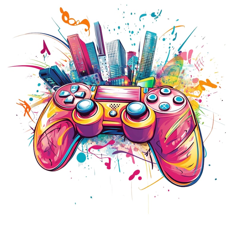Game Controller Clipart: Gamer PNG Graphics (digital Download) - Etsy