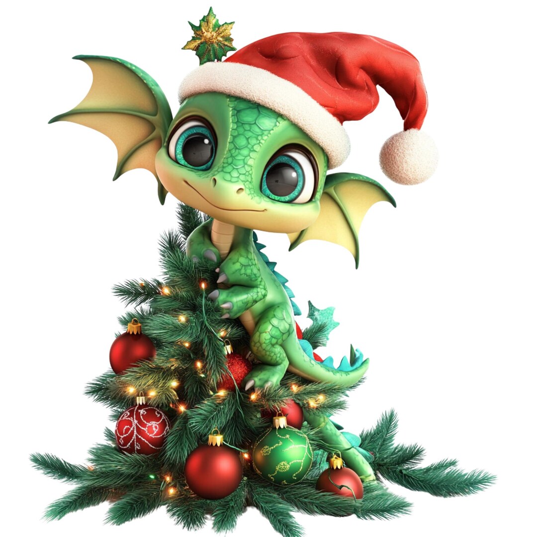 8 Christmas Dragon Clipart, Christmas Dragon Png,jpj, Commercial Use ...