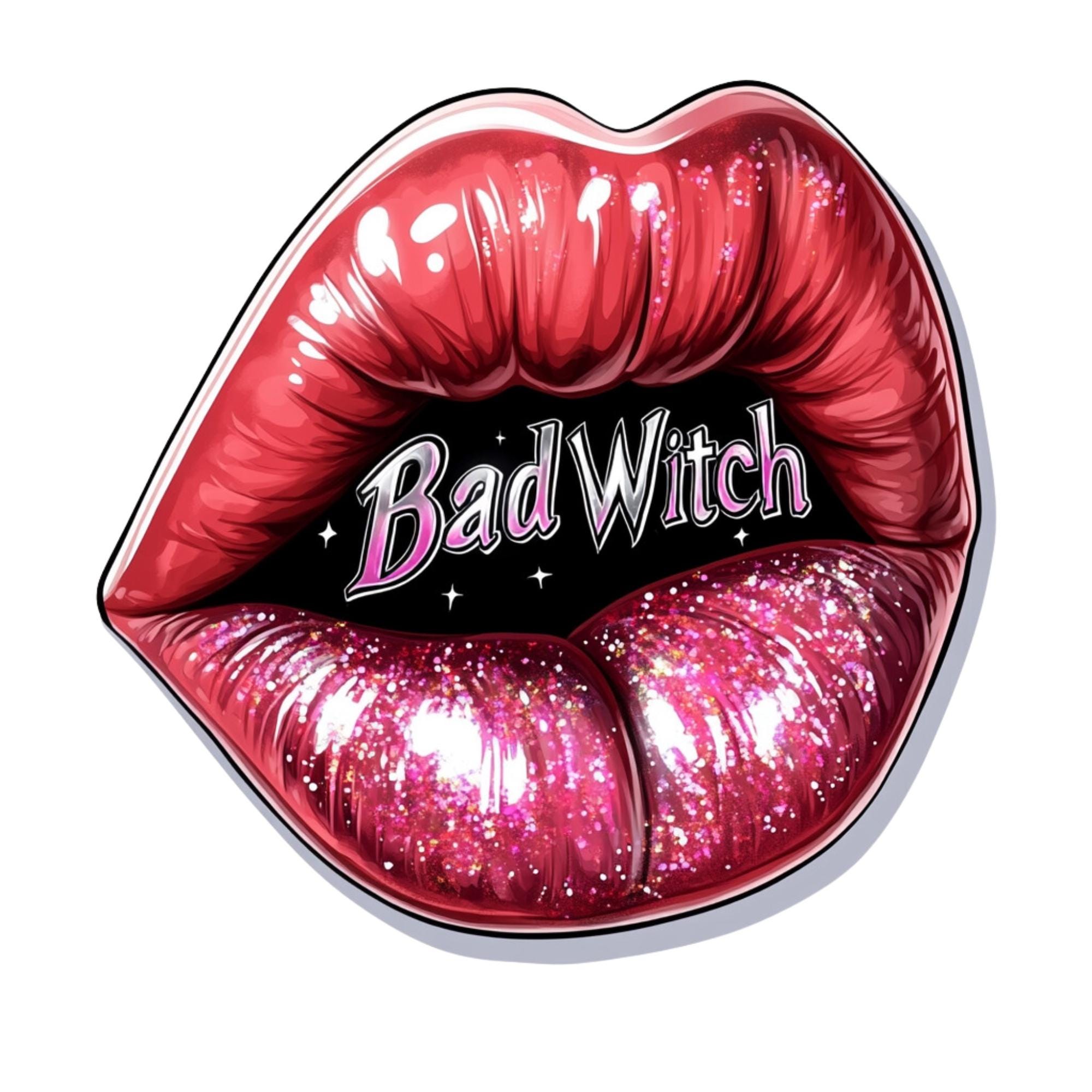 Spooky Halloween Lip Clipart: Glam Witch Kiss (digital File) - Etsy