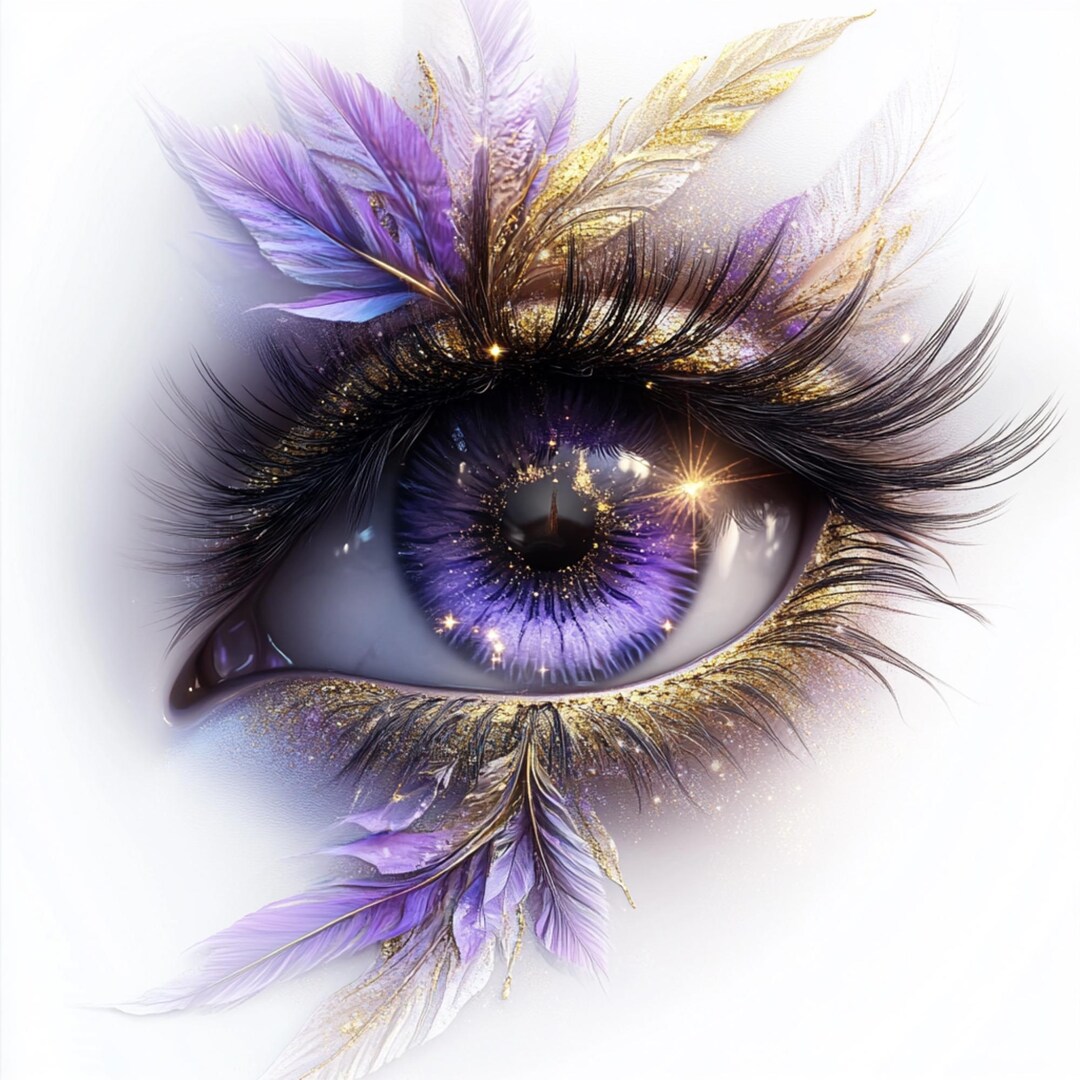 Colorful Eye Clipart: Abstract Illustration Art (PNG Digital Prints) - Etsy