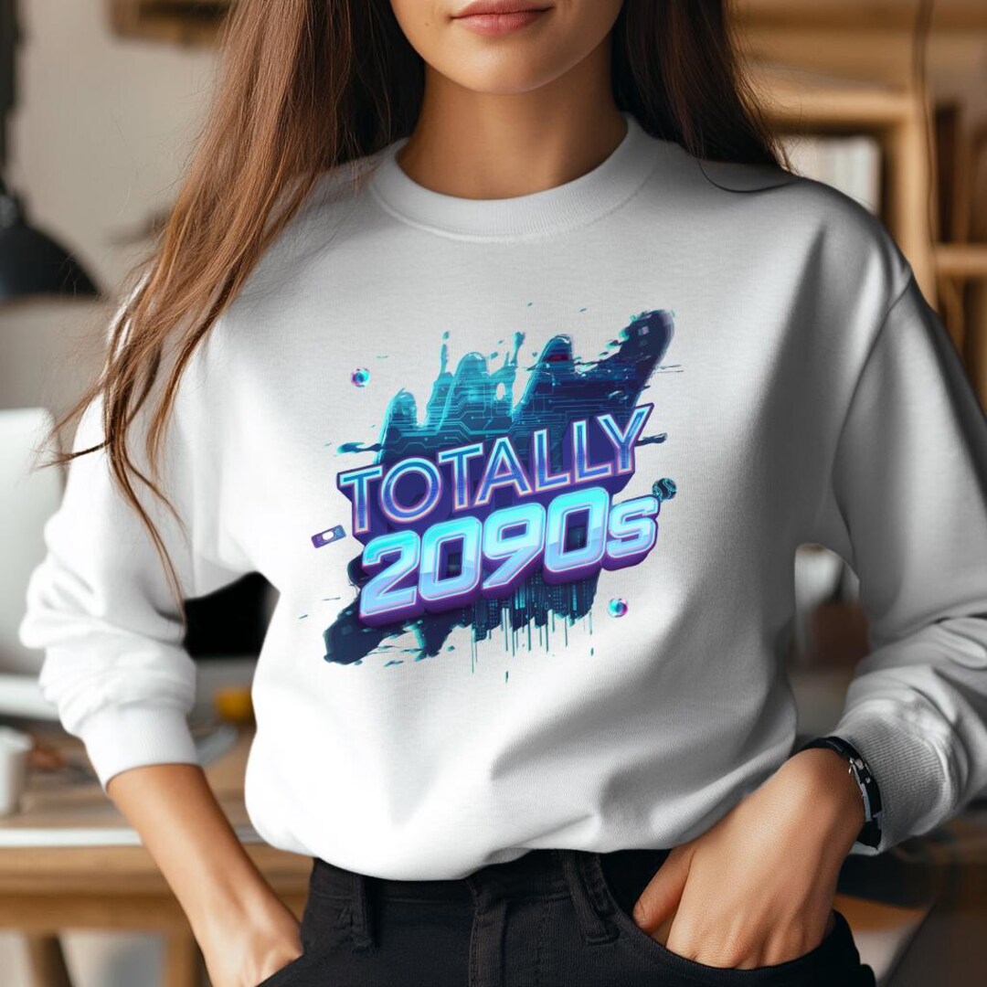 Totally 2090's Png, Sublimation Design, Neon Retro PNG, Colorful ...