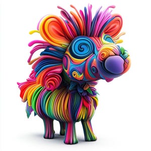 10 Colorfull Animals Clipart PNG,JPJ - Boho Animals, Watercolor ...