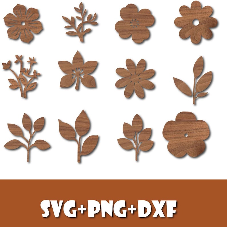 Wildflower Laser Cut Files: Floral SVG, AI, DFX (digital Download) - Etsy