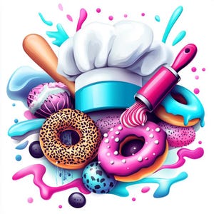 8 Chef Clipart, Cooking Chef, Png,jpj, Cook PNG, Kitchen Clipart, DIY ...