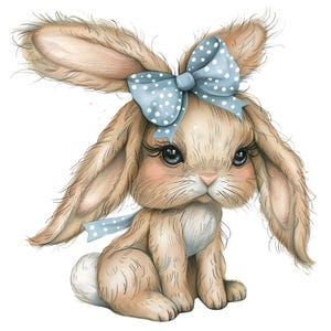 8 Bunny Watercolor Clipart Bunny JPJ,PNG Bunny Clipart,baby Rabbit ...