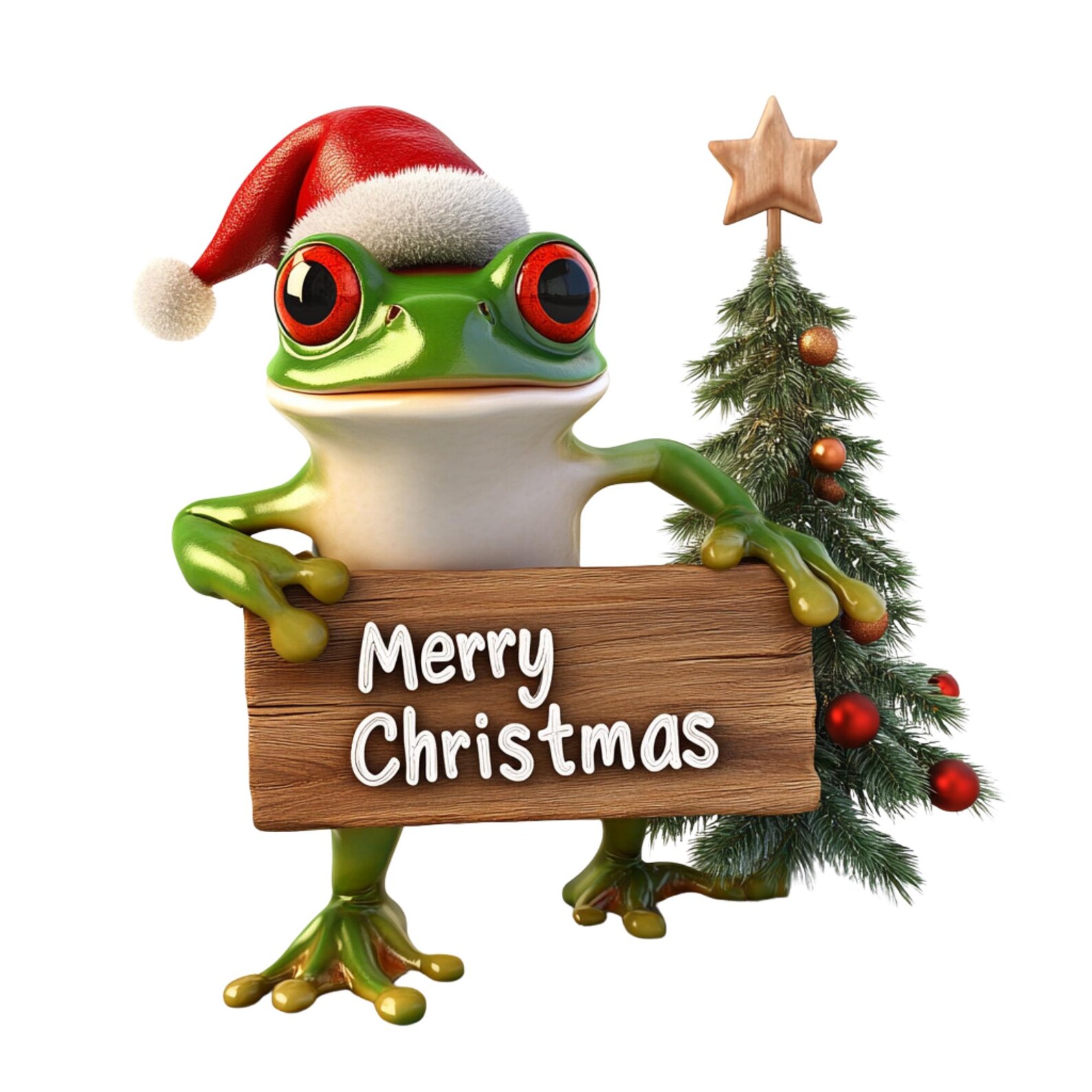 Christmas Frog Clipart: Holiday PNG Designs (commercial Use) - Etsy