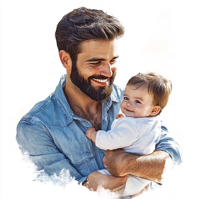 5 imágenes prediseñadas de amor de papá, papá e hijos, padre, hijo e ...