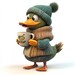 8 Duck Clipart Bundle, Duck PNG,JPJ Cartoon Duck, Watercolor Clipart ...
