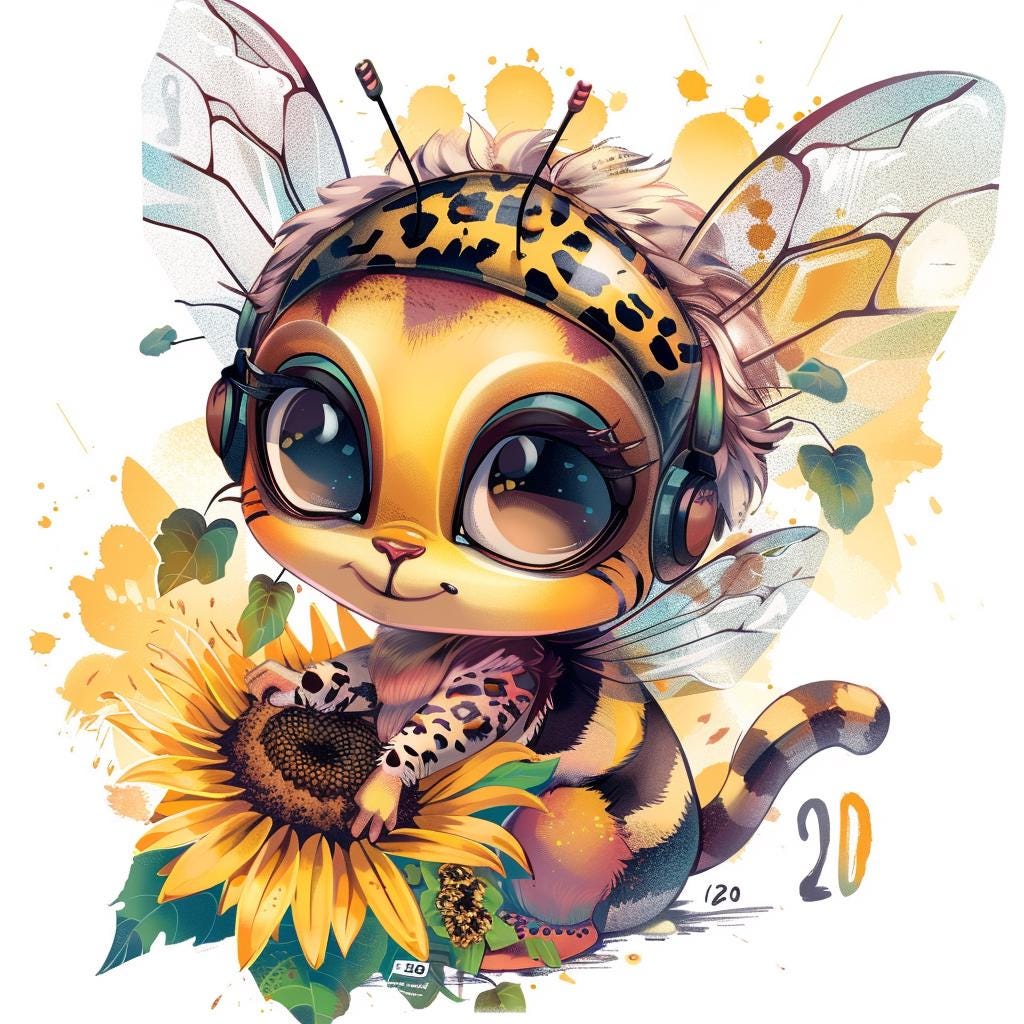 12 PNG,JPJ Sweet Bees Clipart Bundle, Cute Bees Clipart Bundle,cute ...