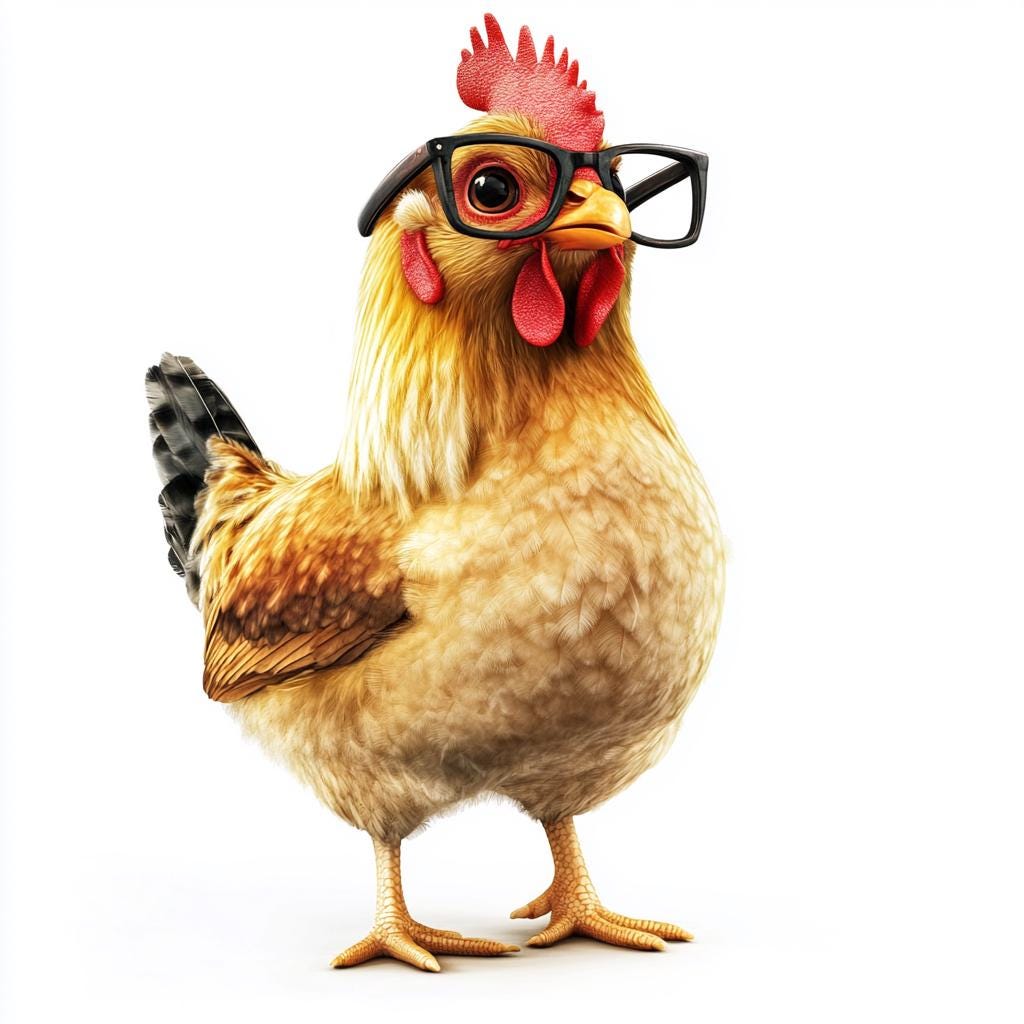Funny Hen Watercolor Clipart: Comical Animal PNG (digital Download) - Etsy