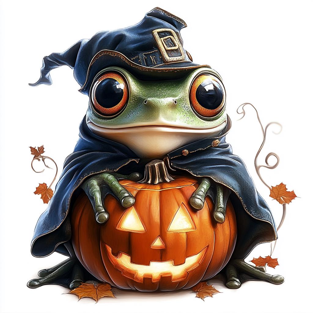 Halloween Frog Clipart: Spooky Frog PNG Set (commercial Use) - Etsy