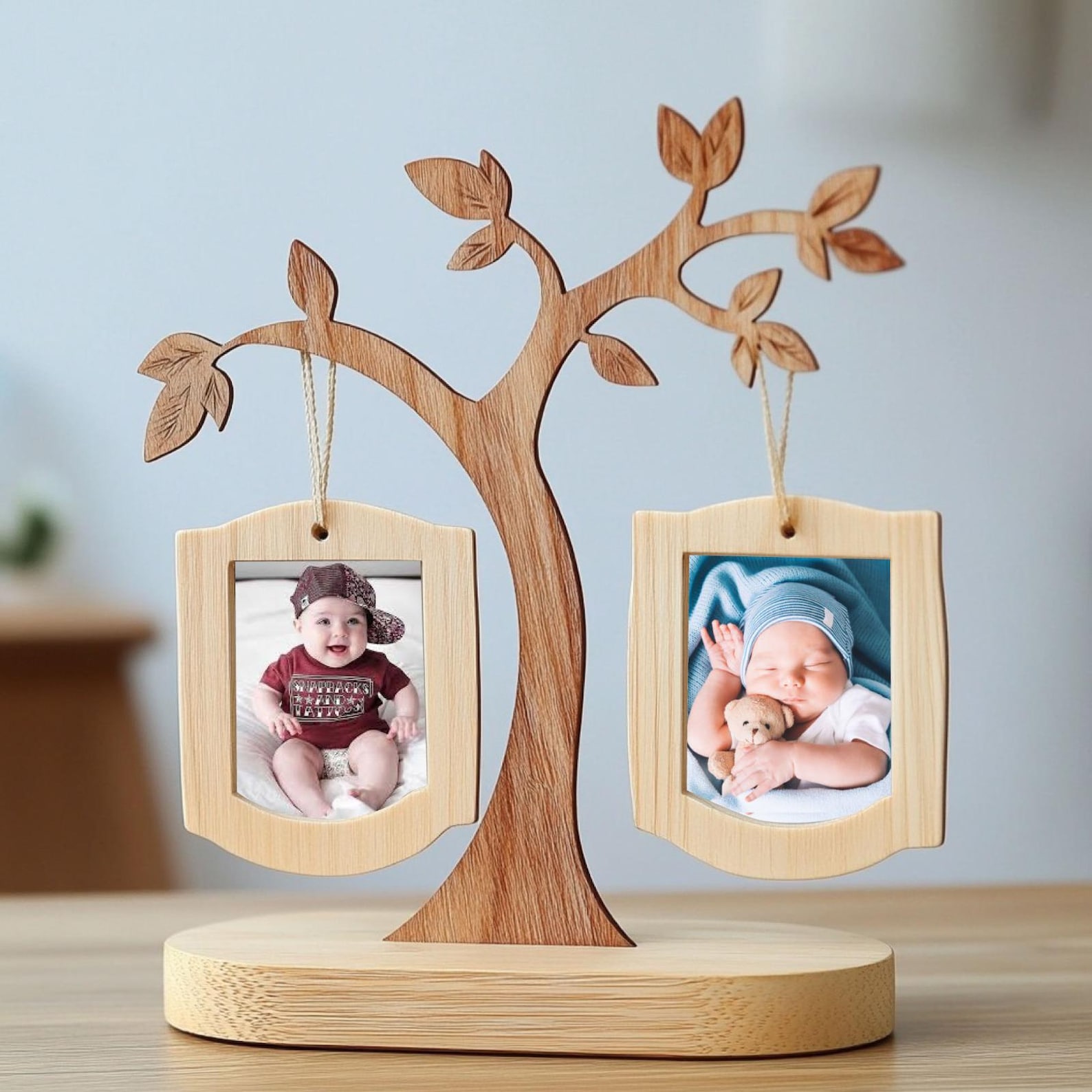 Laser Cut Family Photo Tree Stand: SVG, DXF, JPG (digital Download) - Etsy
