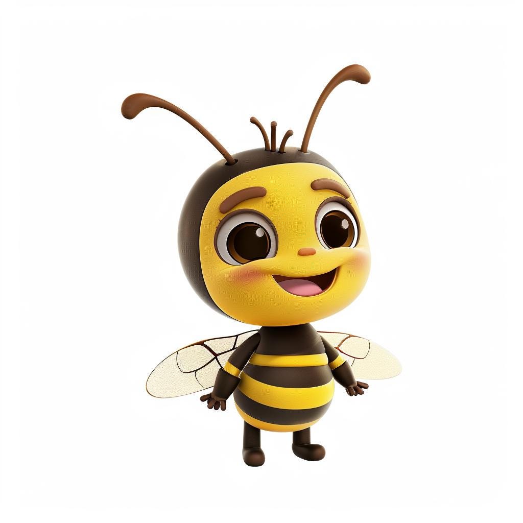 12 PNG,JPJ Sweet Bees Clipart Bundle, Cute Bees Clipart Bundle,cute ...