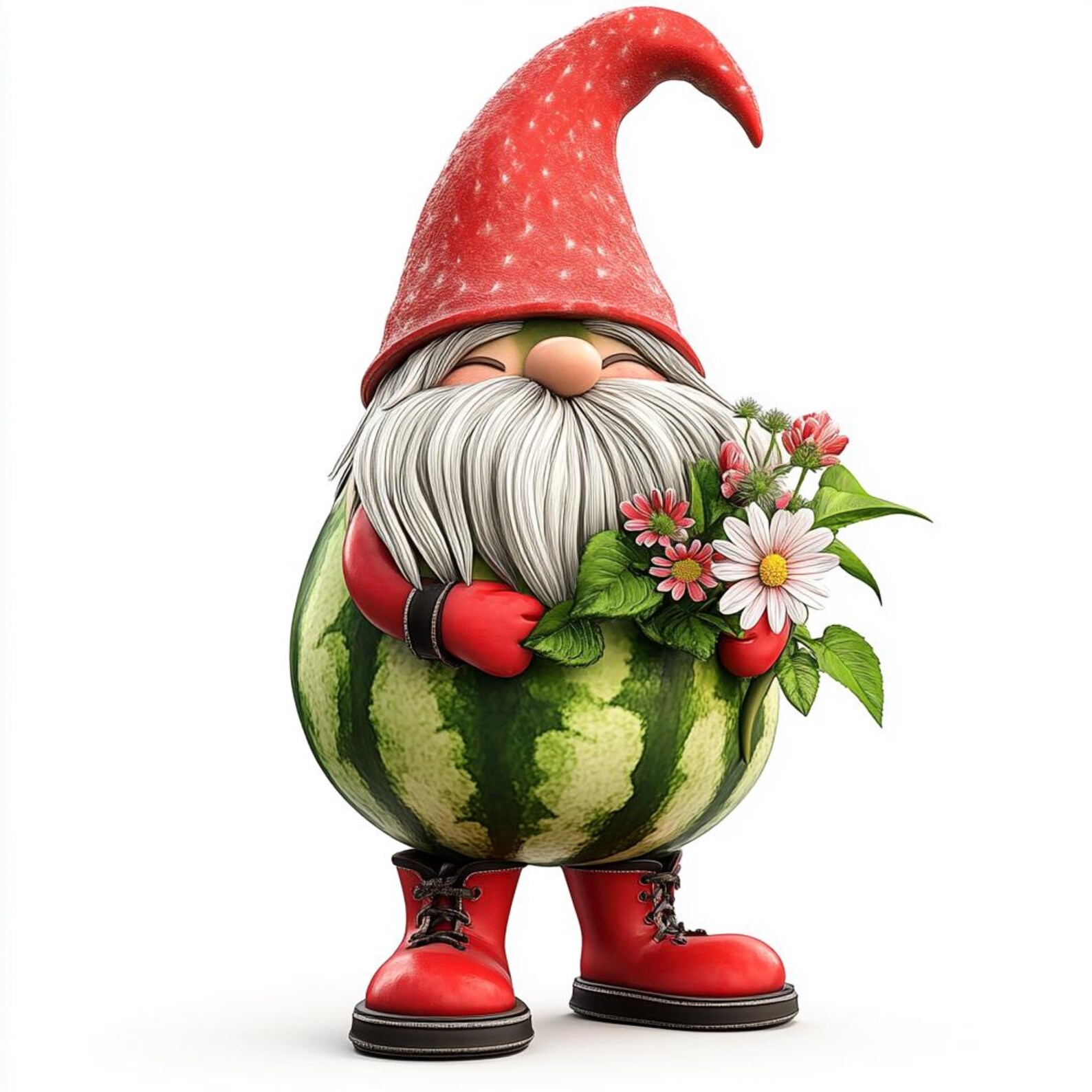 8 Watermelon Gnome Clipart, Gnome Clipart,png,jpj Watermelon Clipart ...