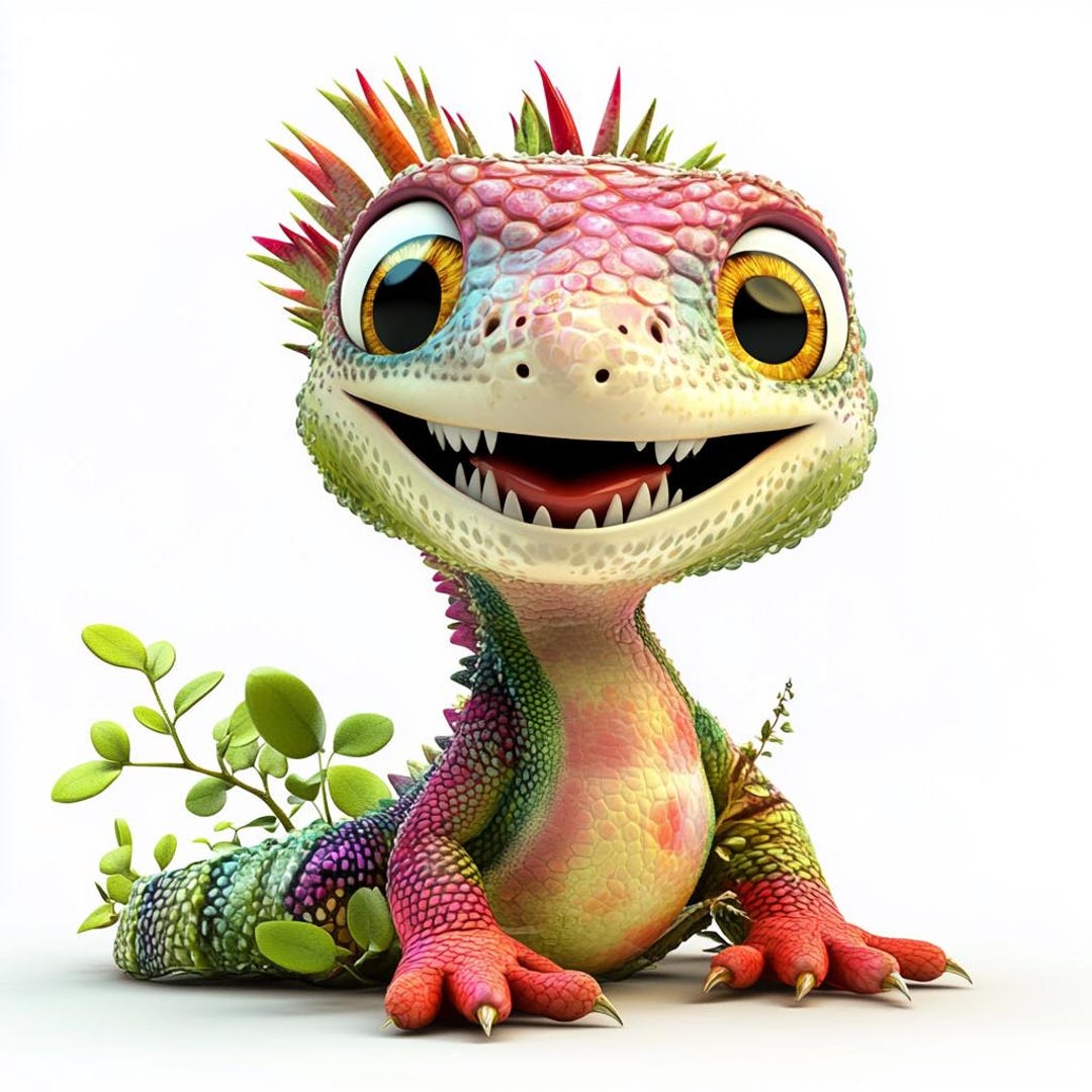 8 Cute Lizard Clipart, Reptiles Images, Watercolor Clip Art, Printable ...