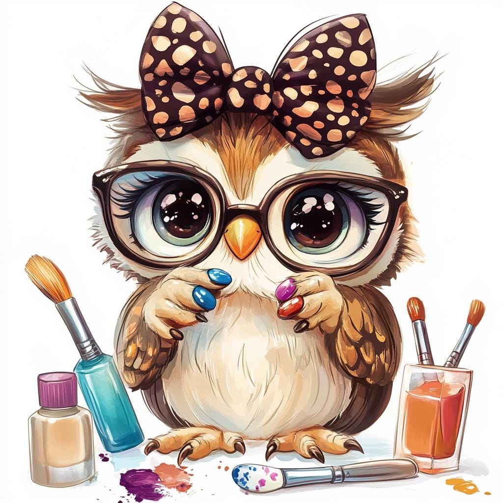 12 Cute Owl Clipart Bundle,sparkling Owl Sublimation Clipart,colorful ...