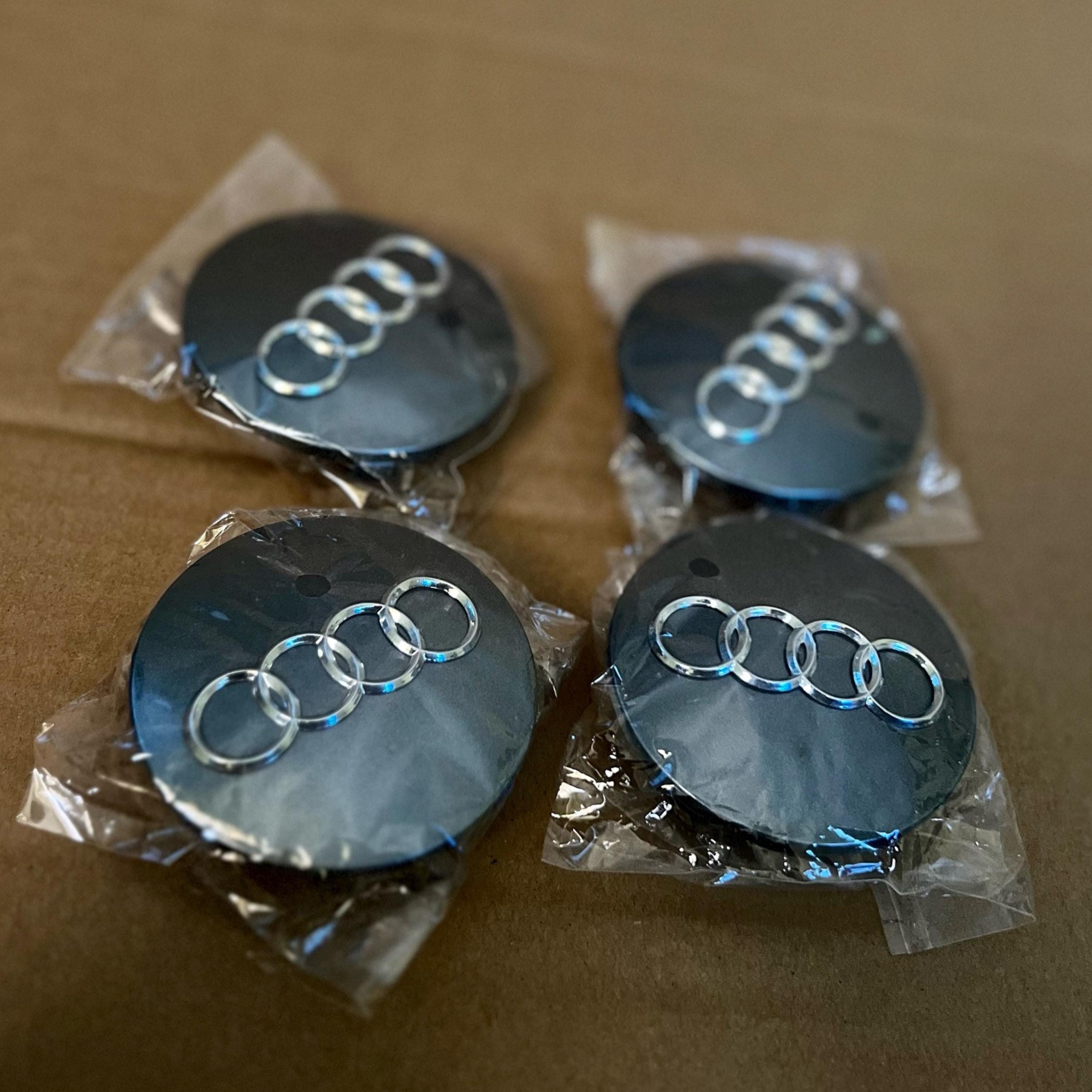 Audi Wheel Center Caps - 60mm, 68 Mm, Chrome Emblem - Set of 4 - Etsy