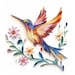 Floral Bird Clipart: Spring Blossom PNG Graphics (commercial Use) - Etsy