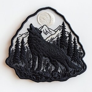 7 Wolf Clipart Howling Wolf, Full Moon Graphics Animal Clipart, White ...