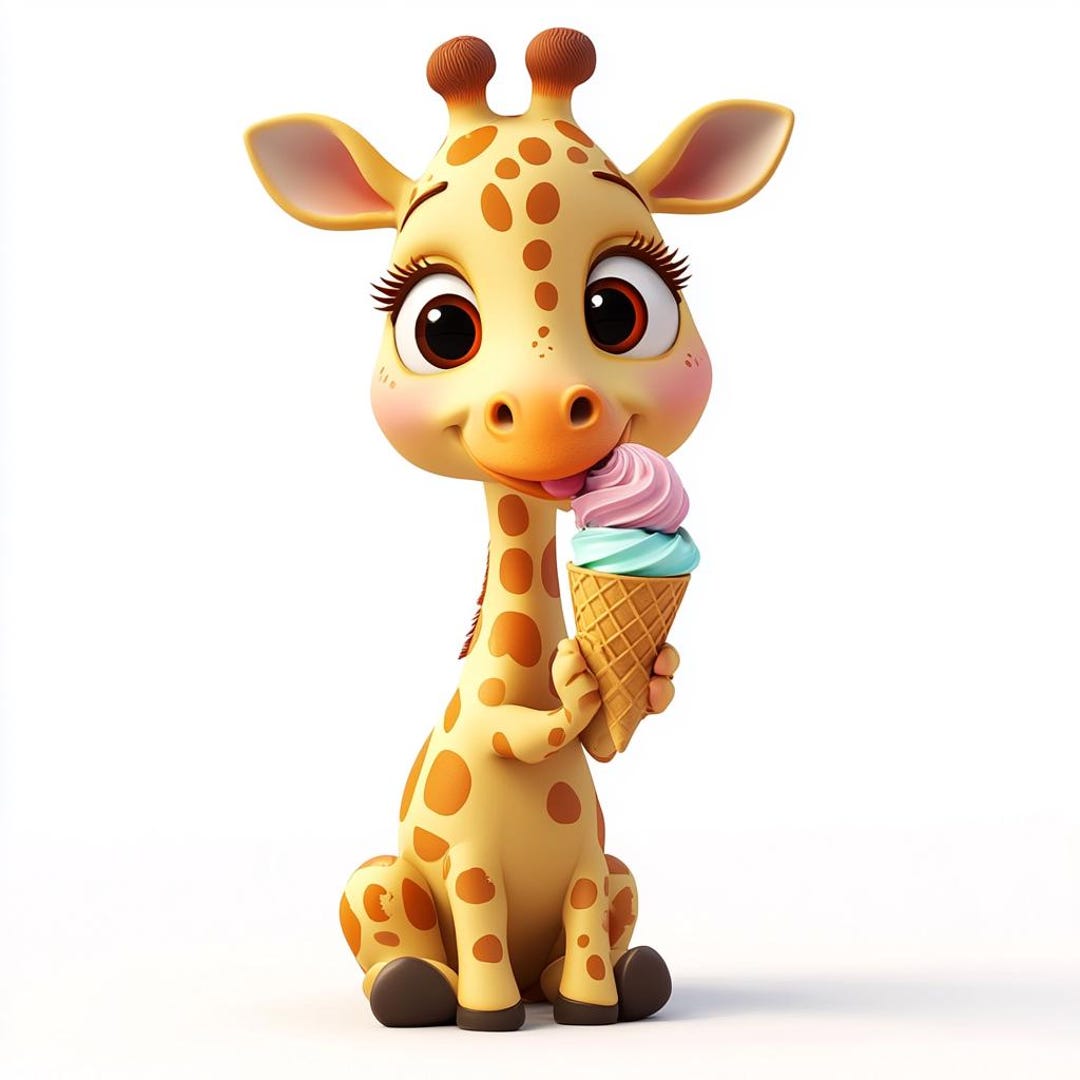 8 Cute Giraffe Clipart, Baby Giraffe PNG,JPJ Swing Clipart, Birthday ...