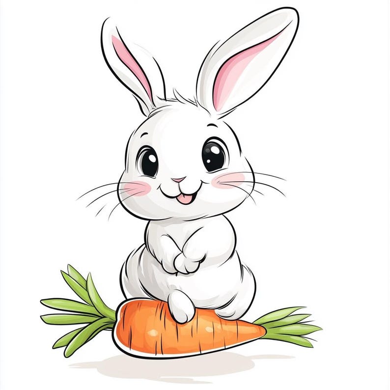 8 Bunny Rabbits Photoshop Overlays for Photographers,png,jpj. High ...