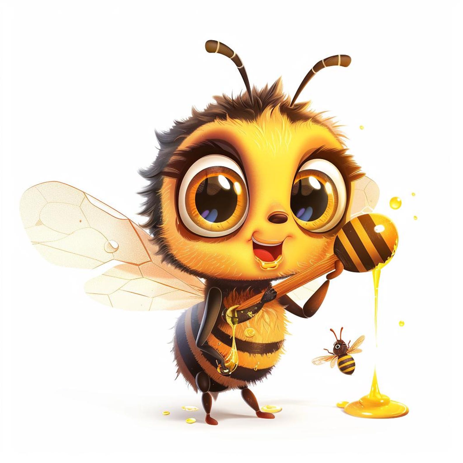 12 PNG,JPJ Sweet Bees Clipart Bundle, Cute Bees Clipart Bundle,cute ...