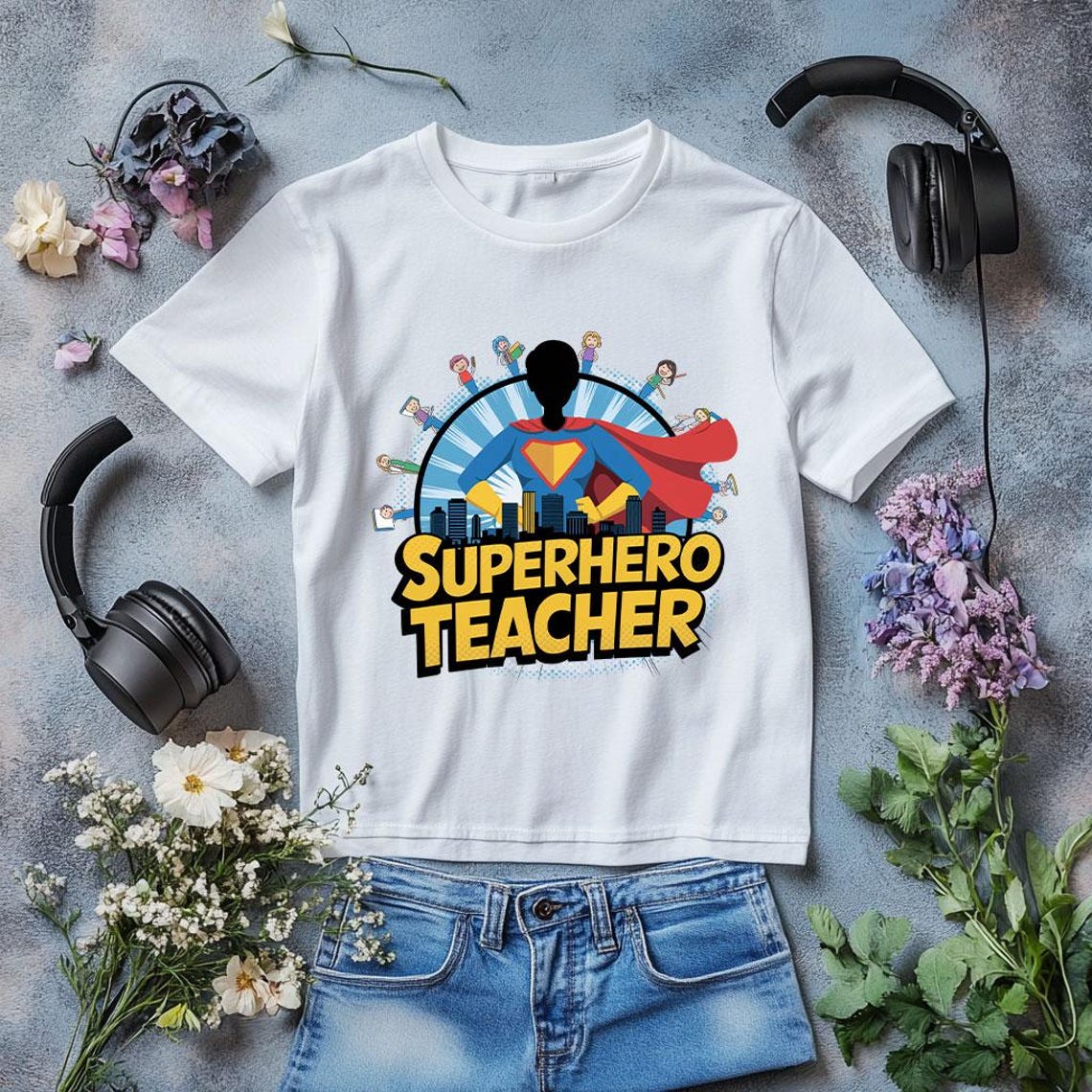 Superhero Teacher PNG: Funny School Clipart (digital Download) - Etsy