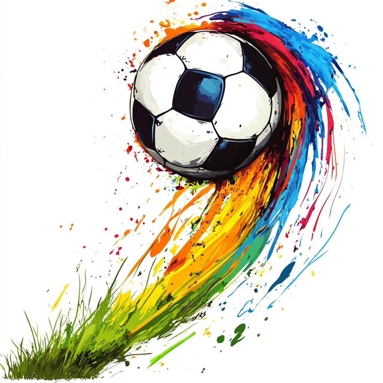 7 Watercolor Football Clipart, PNG, JPJ, Soccer Clipart, Clipart Bundle ...