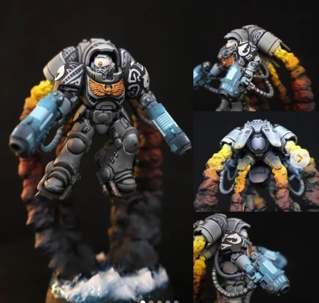 Jetpack Smoke Trails Stands -28mm Inceptor Marine X3 - STANDS ONLY - Etsy