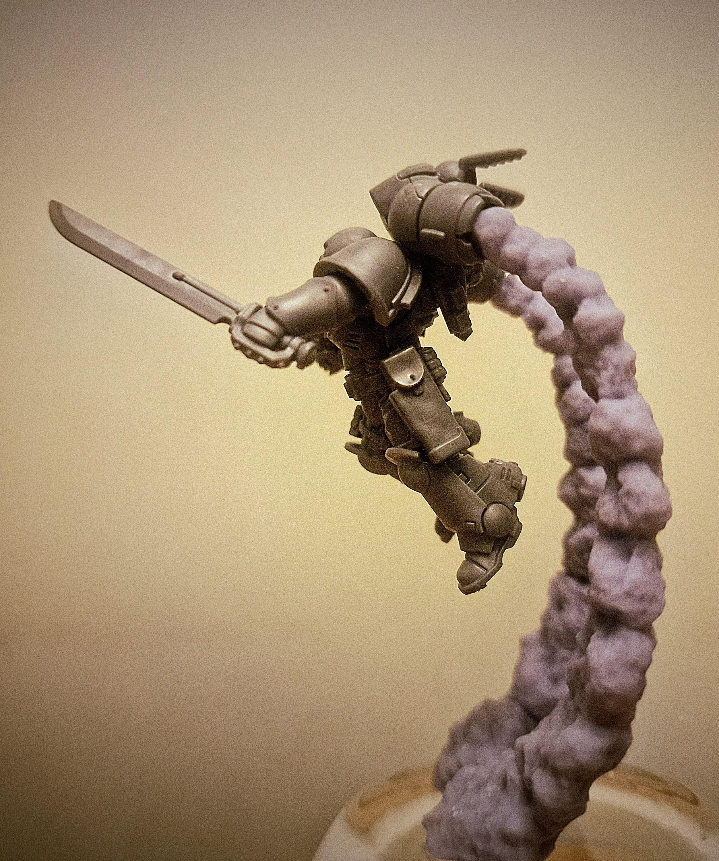 Jump Pack Intercessor Jetpack Smoke Trails Stands Space Marine - Flight ...