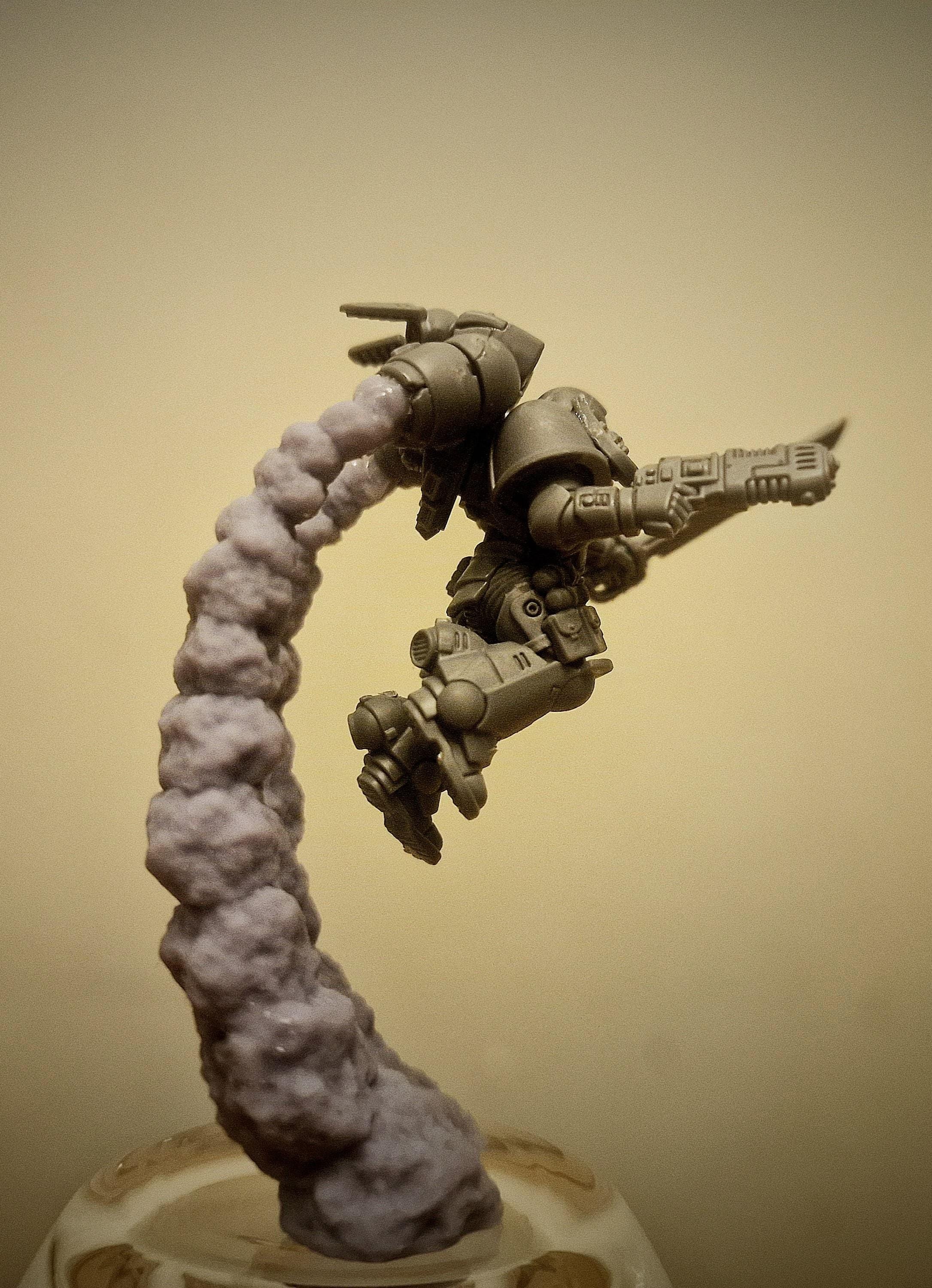 Jump Pack Intercessor Jetpack Smoke Trails Stands Space Marine - Flight ...